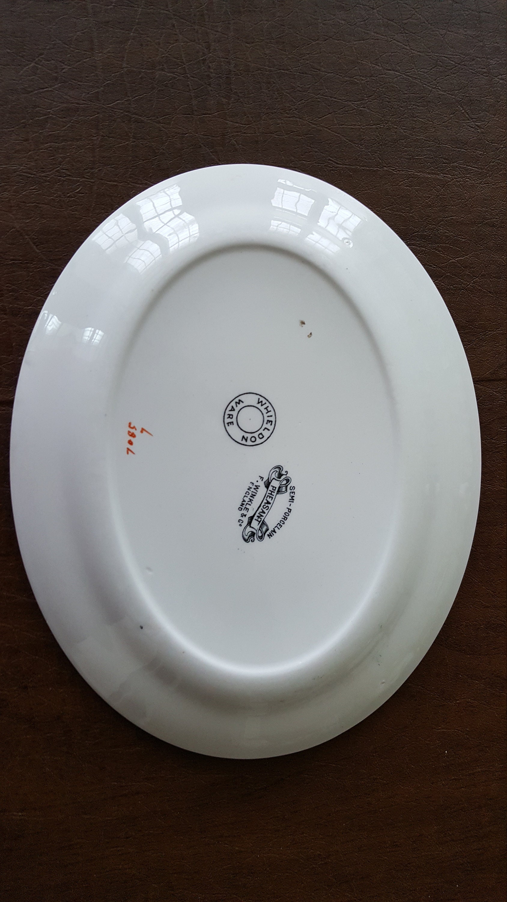 Whieldon Ware PHEASANT 10.25 X 8. Oval Plate F. Winkle England - Etsy