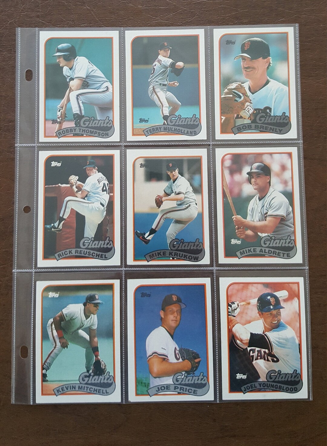 1989 Topps Major Leagues Baseball Cards San Francisco Giants Set of 24 - Etsy