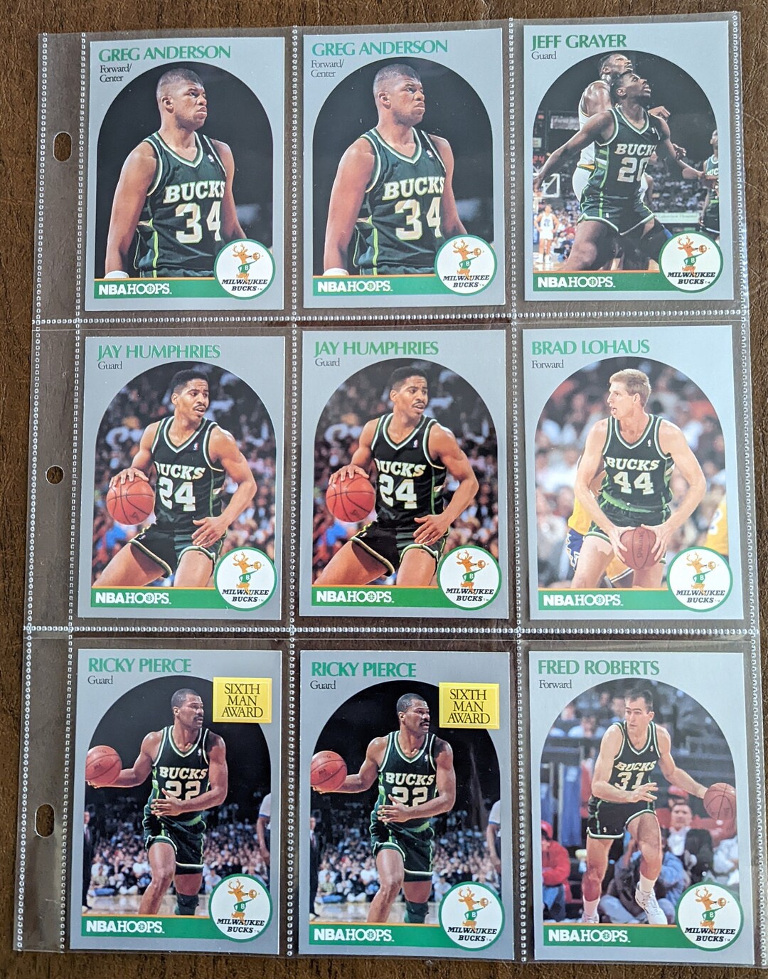 1990 NBA Hoops Milwaukee Bucks Basketball Cards Set of 13 - Etsy