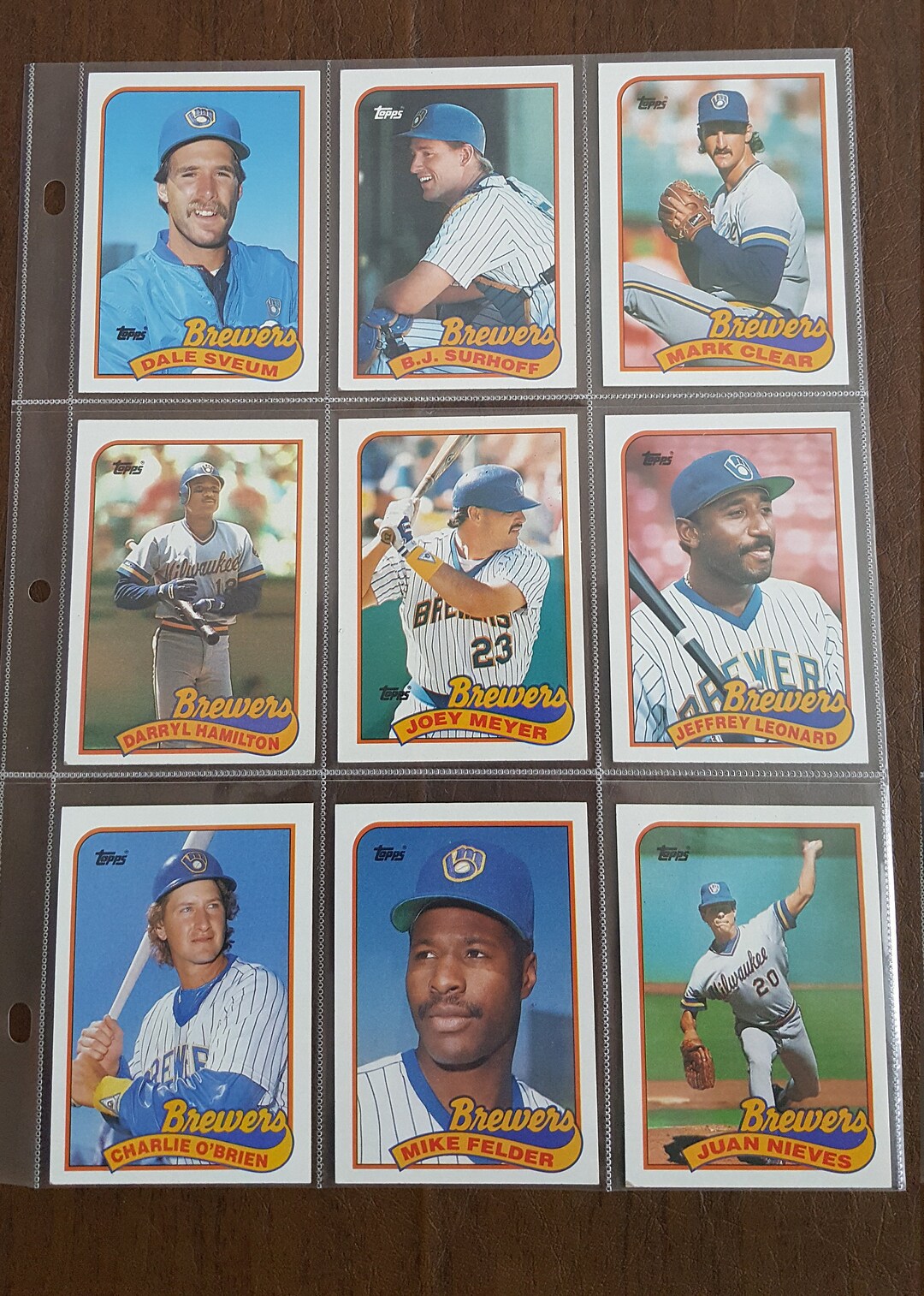 1989 Topps Major Leagues Baseball Cards Milwaukee Brewers Set of 25 - Etsy