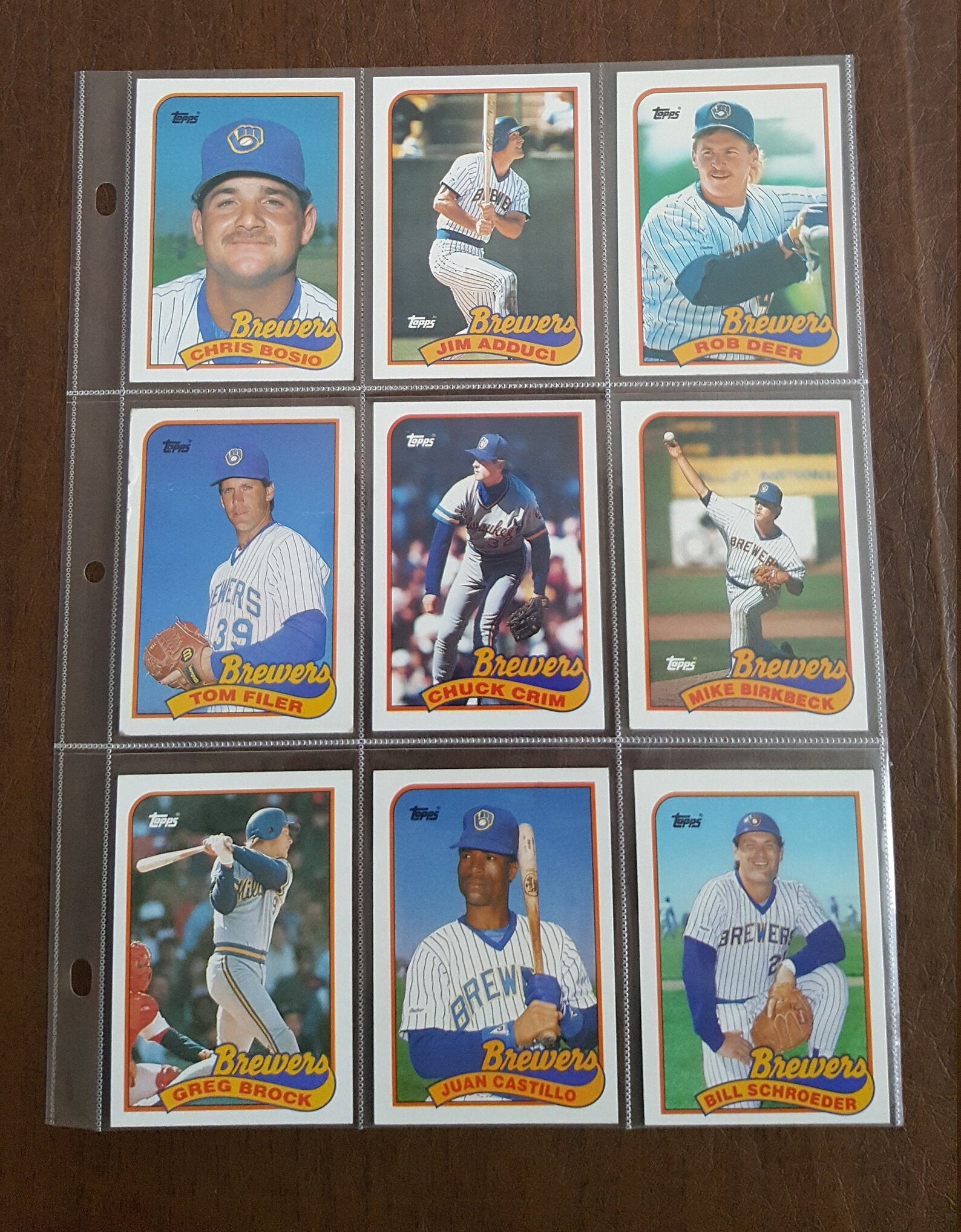 1989 Topps Major Leagues Baseball Cards Milwaukee Brewers Set | Etsy