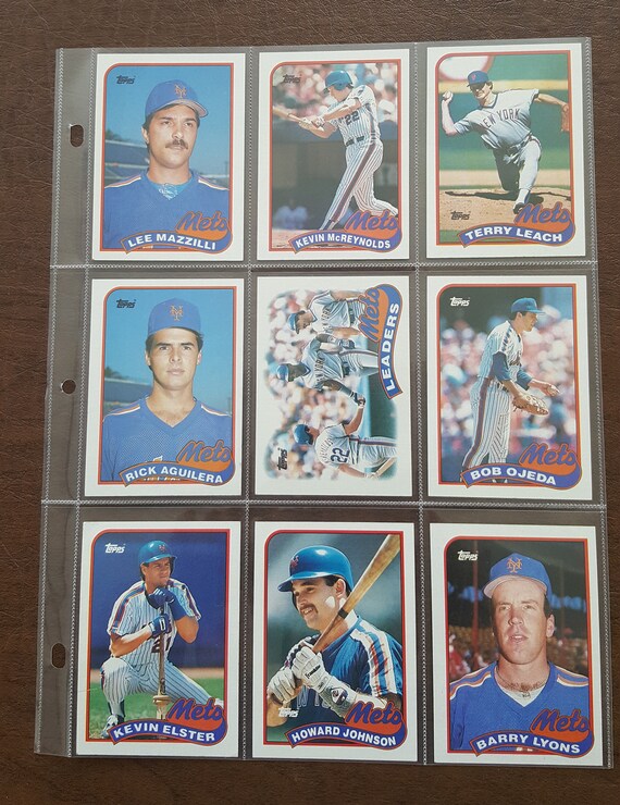 1989 Topps Major Leagues Baseball Cards New York Mets Set of | Etsy