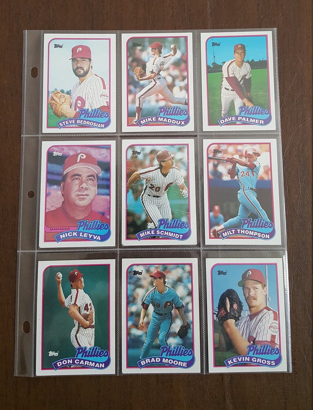 1989 Topps Major Leagues Baseball Cards Philadelphia Phillies Set of 25 ...