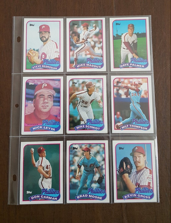 1989 Topps Major Leagues Baseball Cards Philadelphia Phillies - Etsy