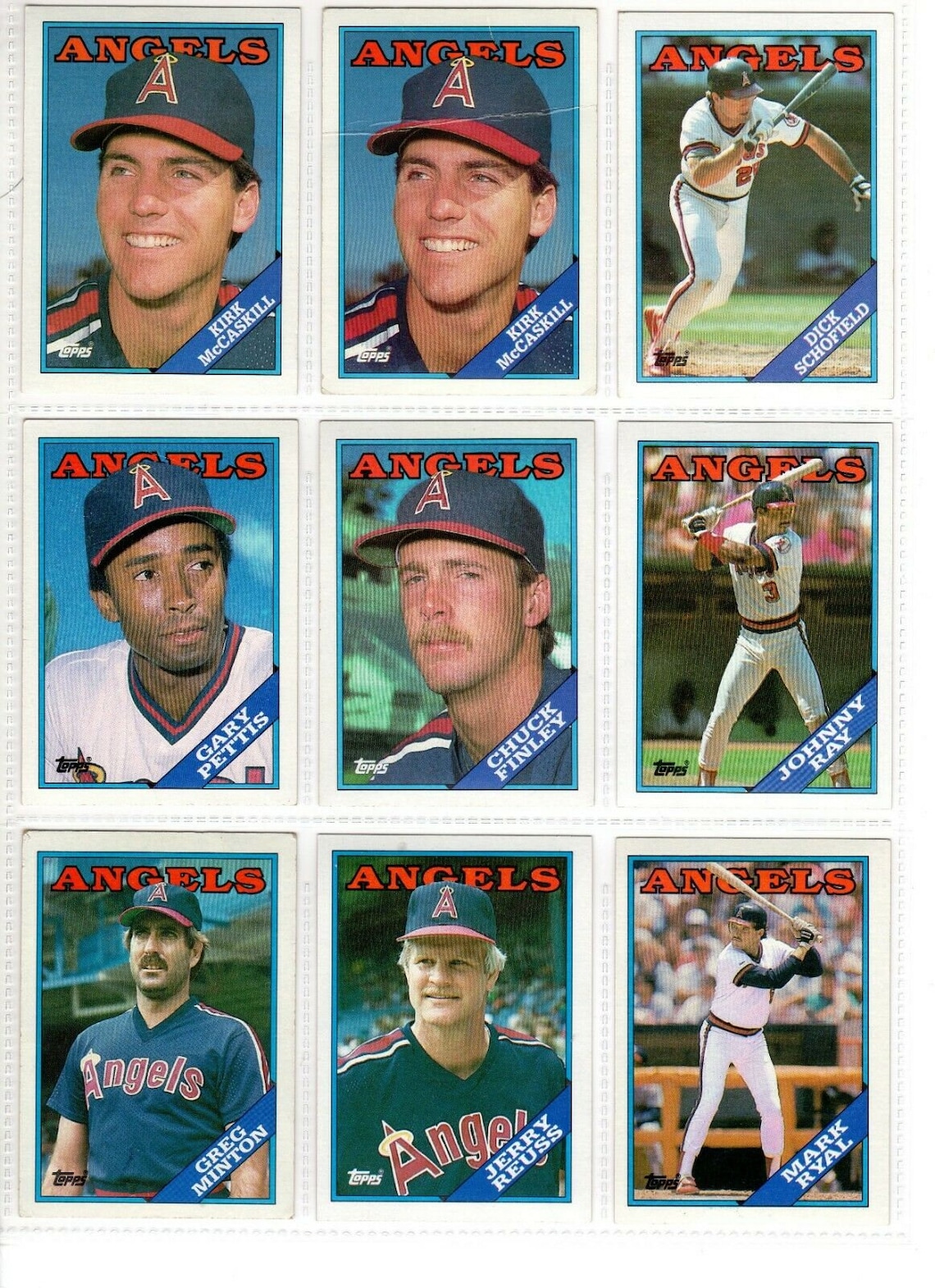 1988 Topps Major Leagues Baseball Cards California Angels Set of 25 - Etsy