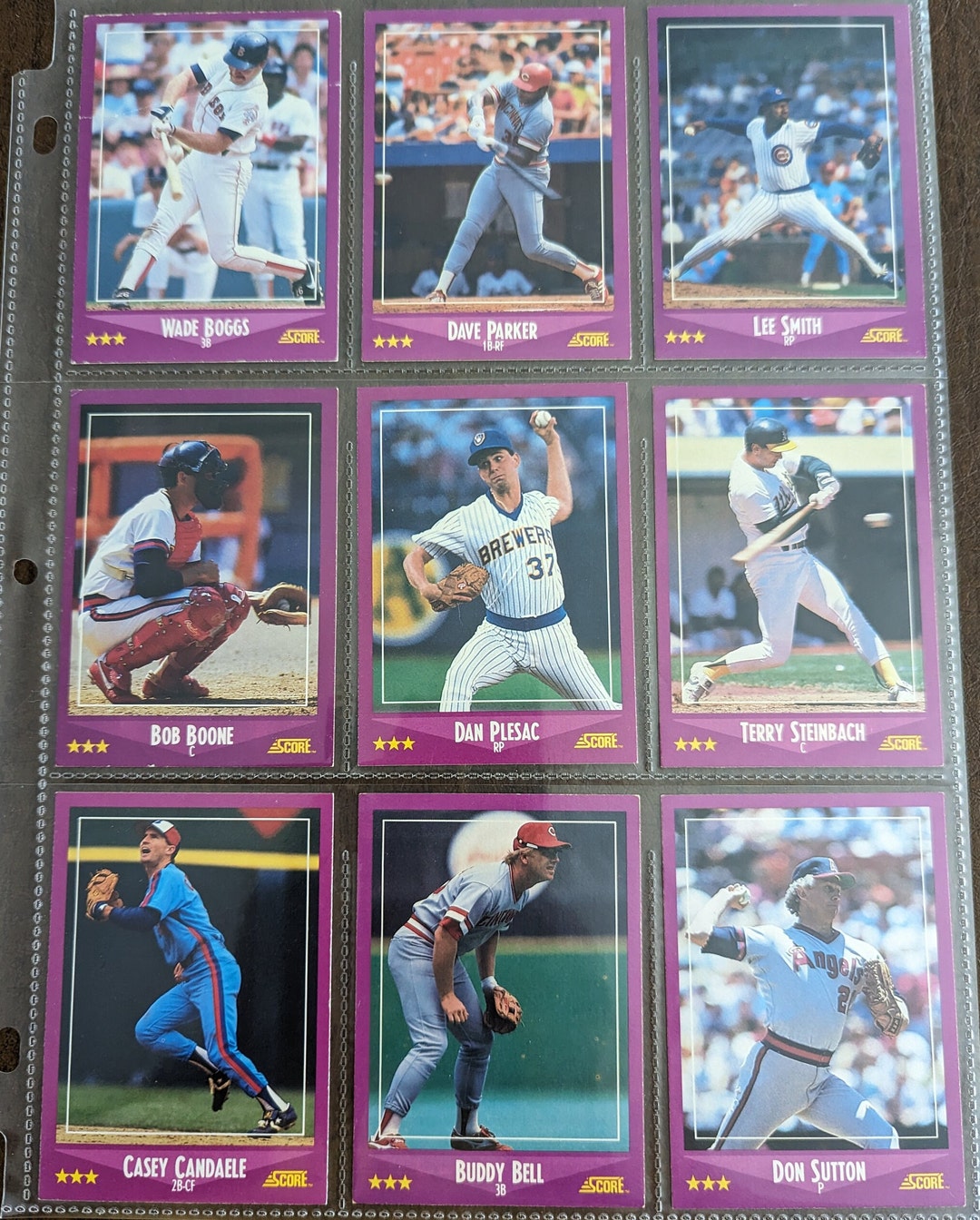 1988 Score Major League Baseball Cards Assorted Players Set of 45 - Etsy