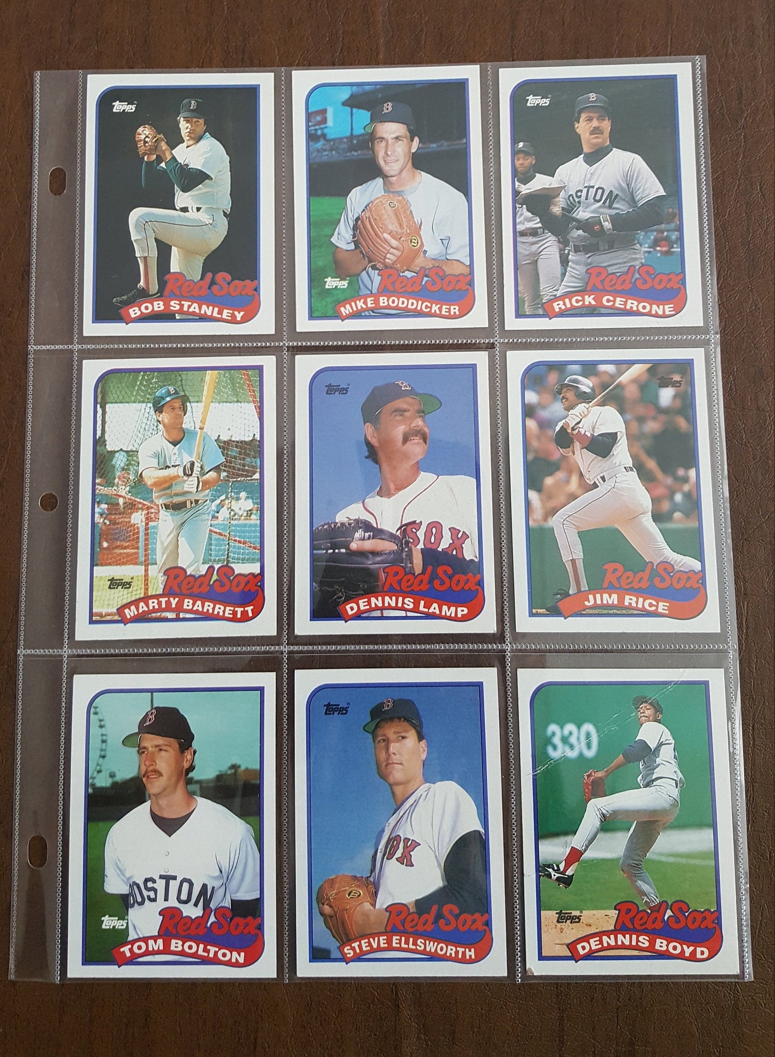 1989 Topps Major Leagues Baseball Cards Boston Red Sox Set of 21 - Etsy