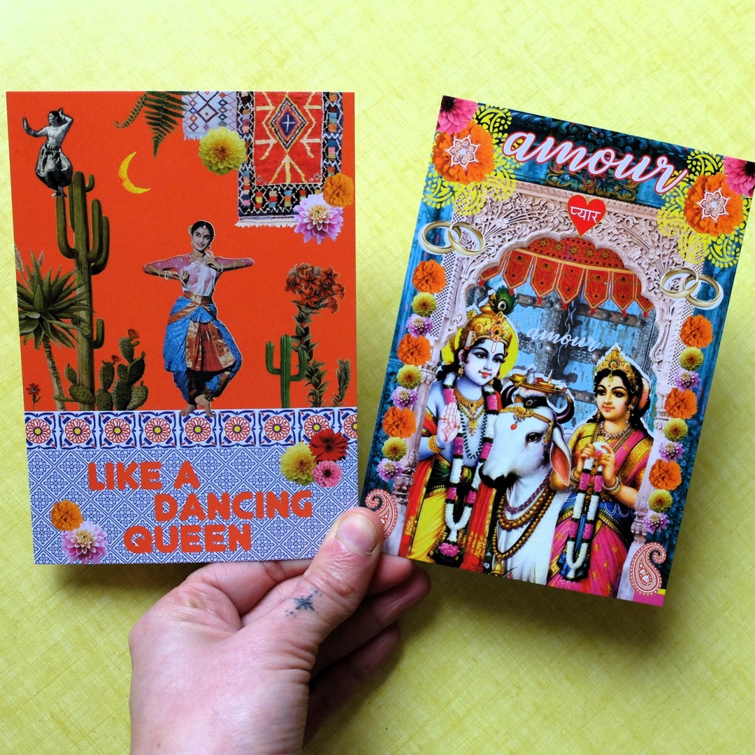 2 india Postcards / India - Etsy
