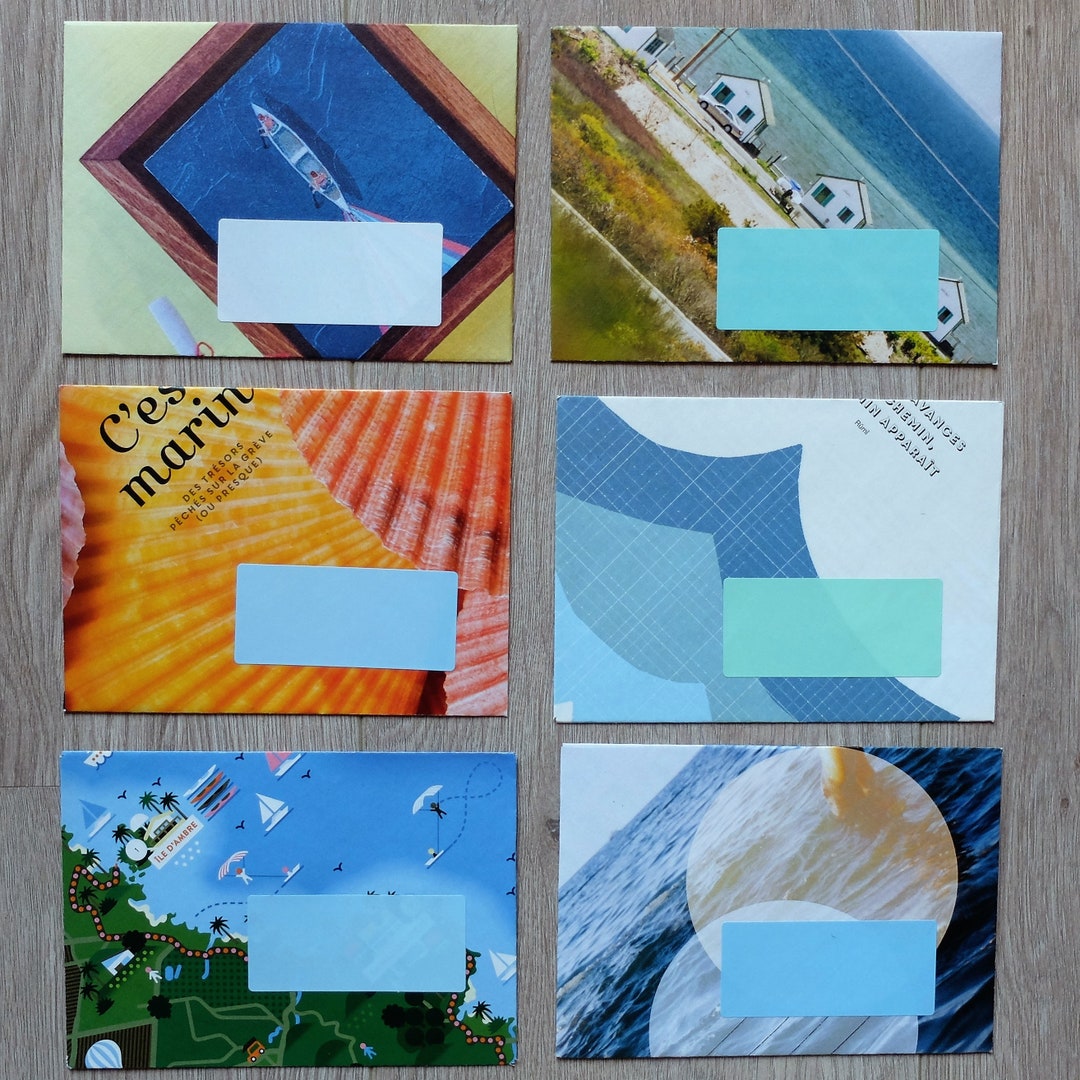 MER Envelopes / Lot of Recovered Magazine Paper / Upcycling / Maritime ...