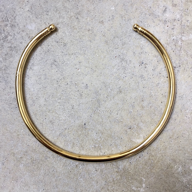 Thick CHOKER / CUFF Neck Bangle / massive / thick / Halsreifen / offen ...