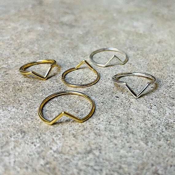 Delta Ring / Minimal Collection - Etsy