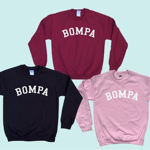 BOMPA Crewneck Unisex Sweatshirt - Grandparent Favorite - Family Baby ...