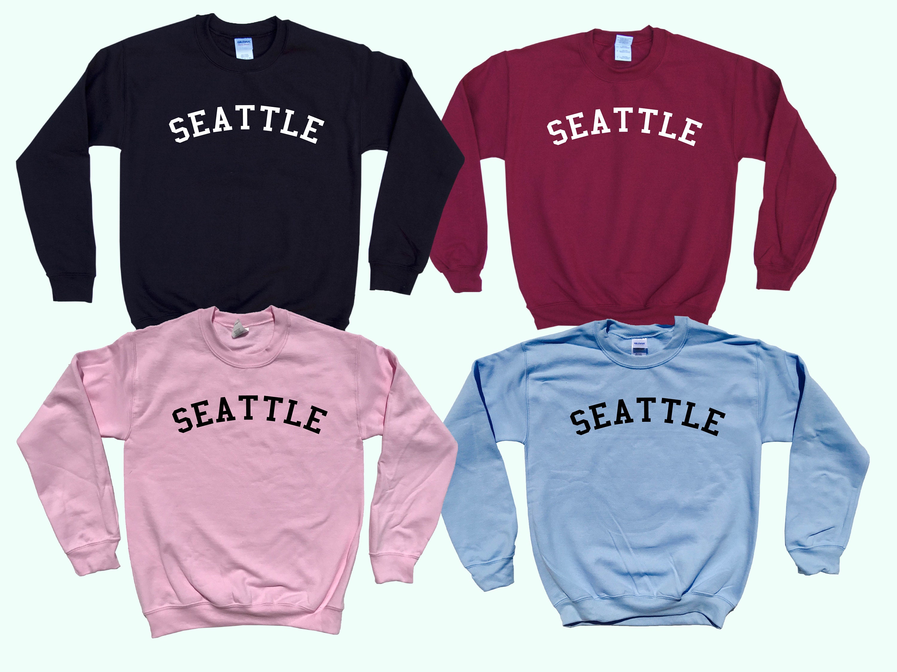 SEATTLE - Washington Crewneck Pride Sweatshirt - Etsy