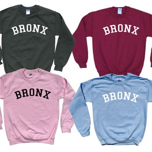 BRONX - New York Crewneck Borough Sweatshirt - Etsy