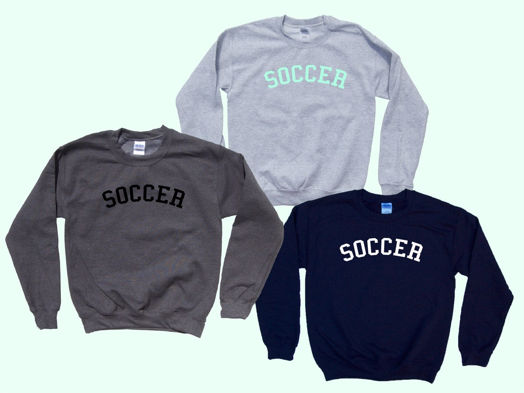 SOCCER Crewneck Sweatshirt - Adult and Kid Sizes - Favorite Sport - for ...