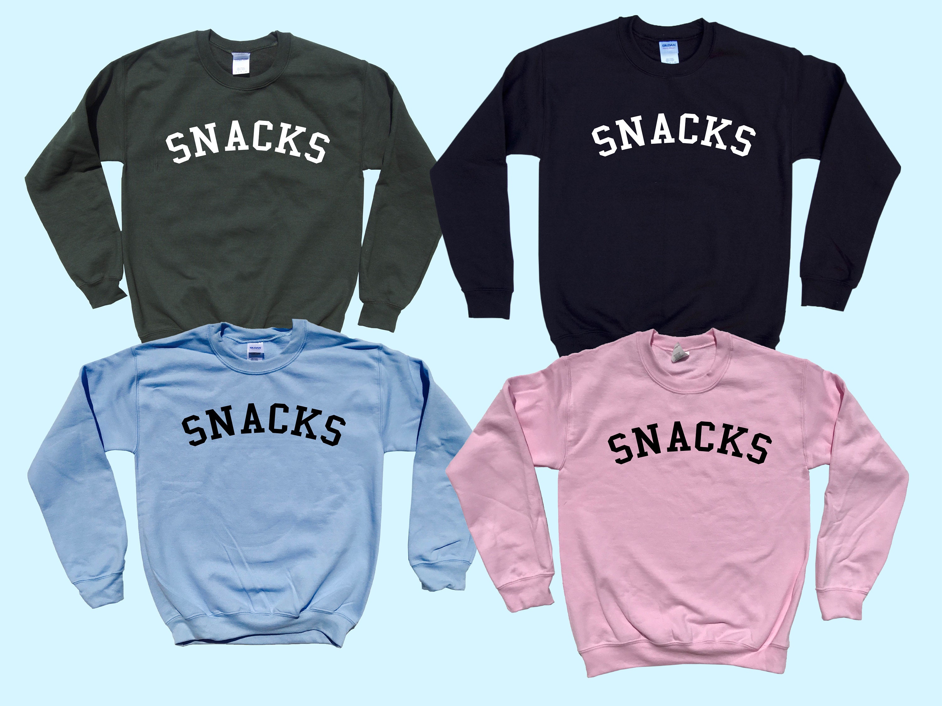 SNACKS - Crewneck Sweatshirt - Etsy
