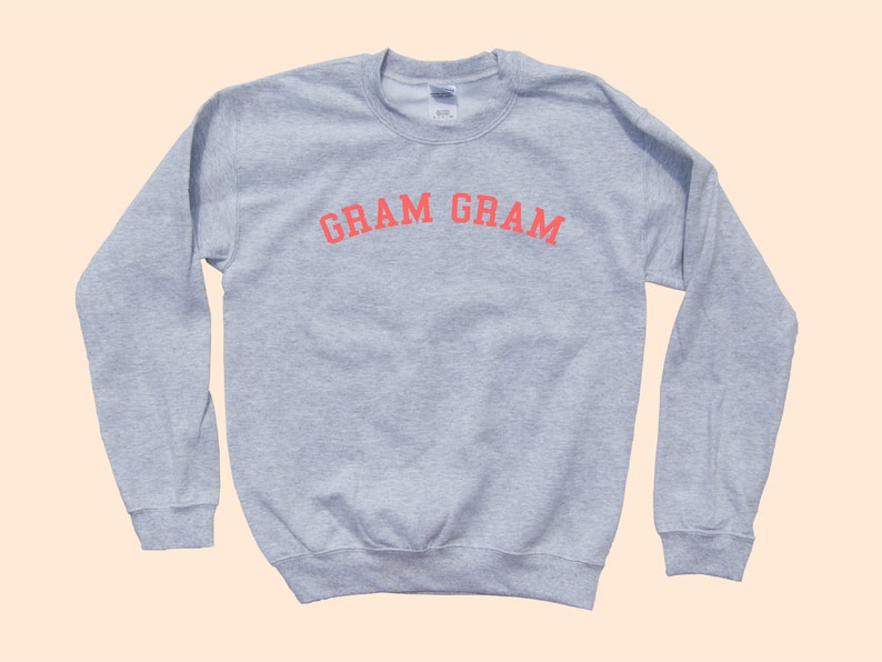 GRAM GRAM Crewneck - Unisex Adult Sweatshirt - Vintage Style - Fast ...