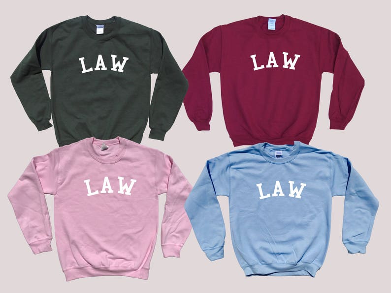 LAW Crewneck Sweatshirt - Etsy