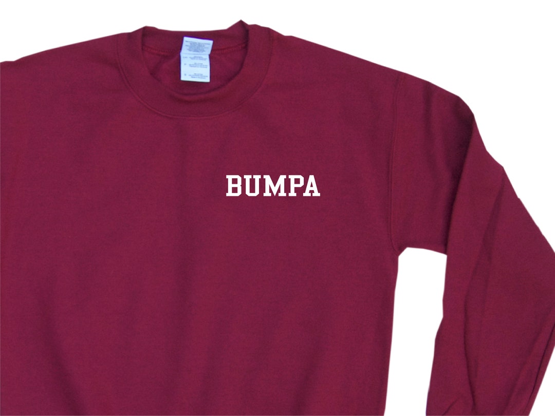 BUMPA --- Minimal Design Over the Heart/pocket Placement - Sweatshirt ...