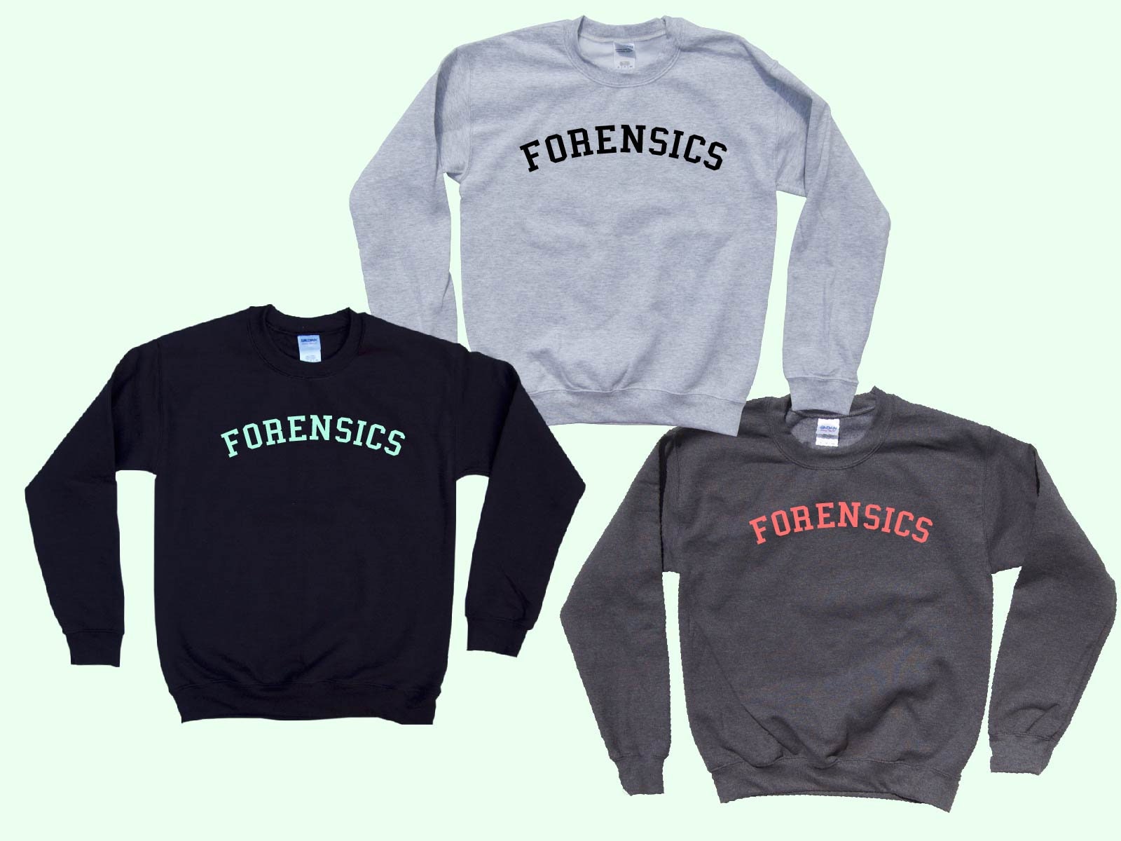 FORENSICS Crewneck Sweatshirt | Etsy