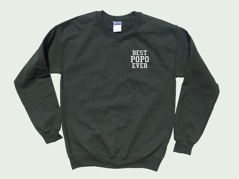 Best POPO Ever - Sweatshirt - Over the Heart Placement - Grandpa Unisex ...