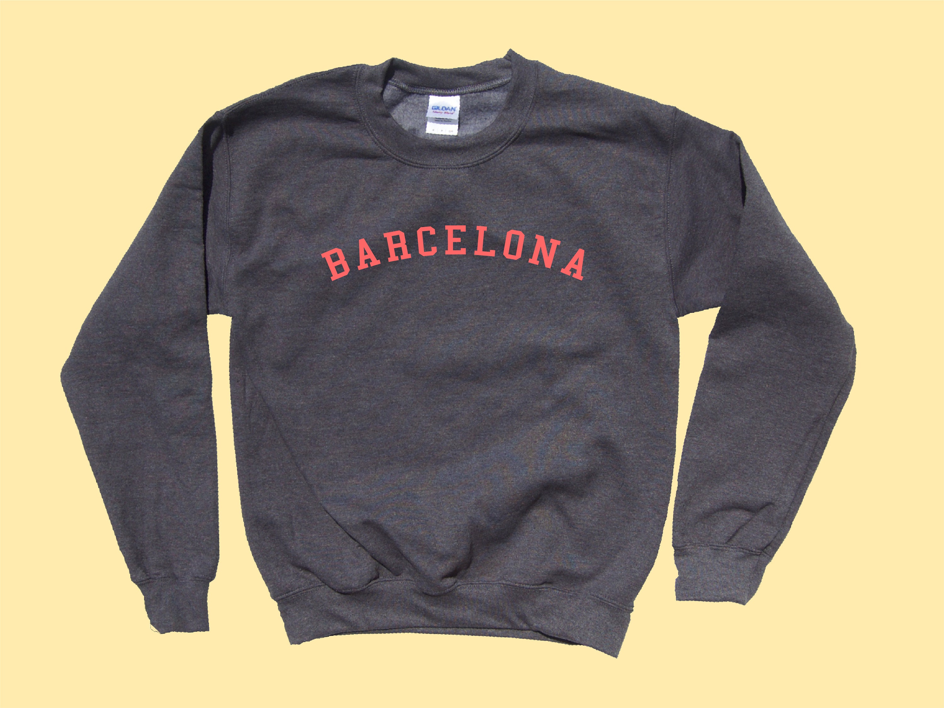 BARCELONA Crewneck Adult & Kid Sweatshirt Spain Home | Etsy