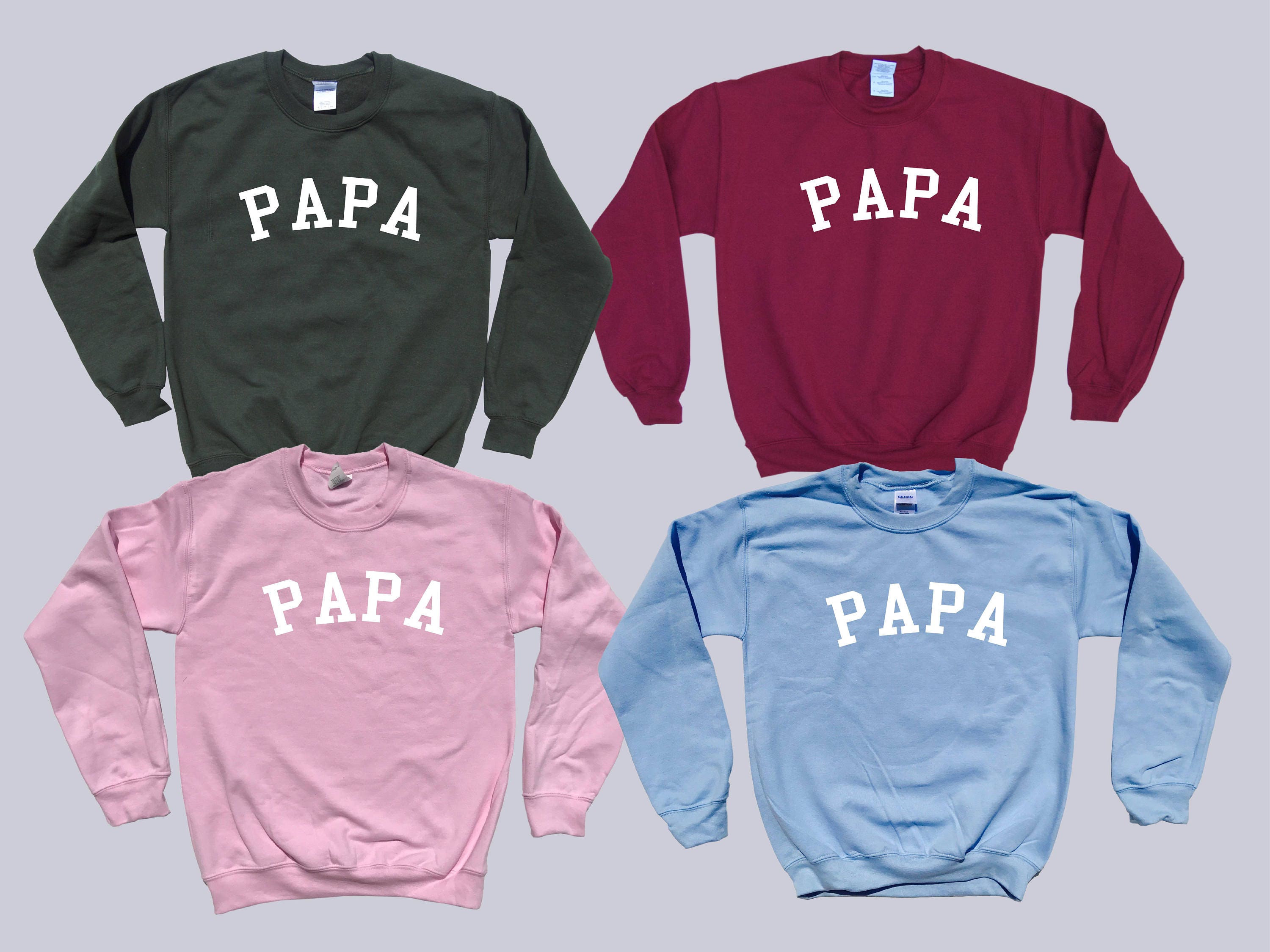 PAPA Crewneck Unisex Sweatshirt Grandparent Favorite - Etsy