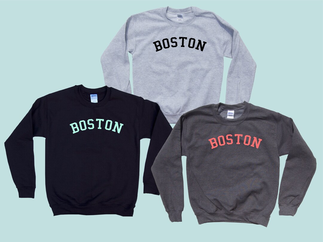 BOSTON - Massachusetts Crewneck - City Pride Sweatshirt - Adult and Kid ...