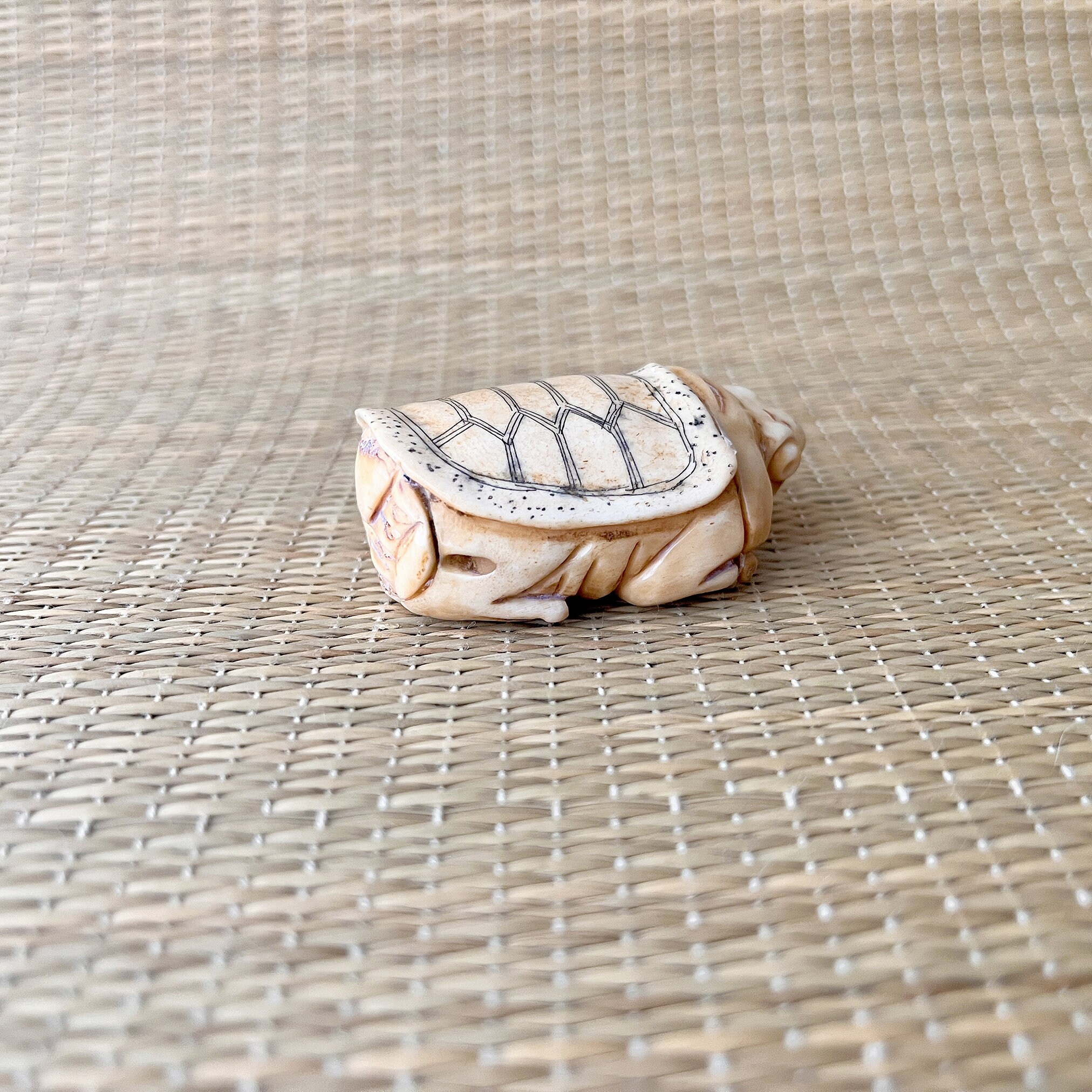 Vintage Bone Inro Box Japanese Turtle Inro Pendant Hand Carved Inro ...