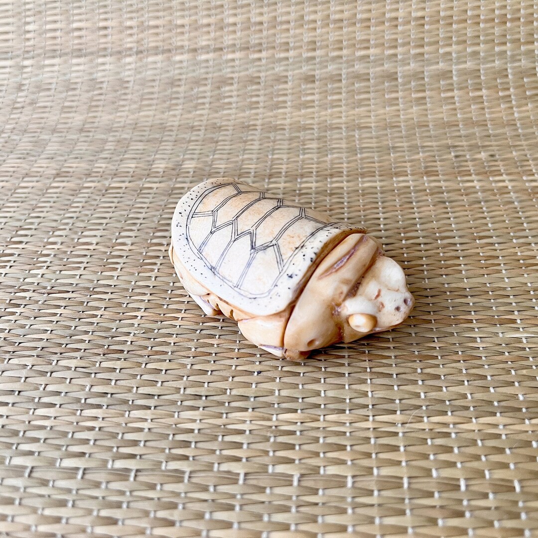 Vintage Bone Inro Box Japanese Turtle Inro Pendant Hand Carved Inro ...