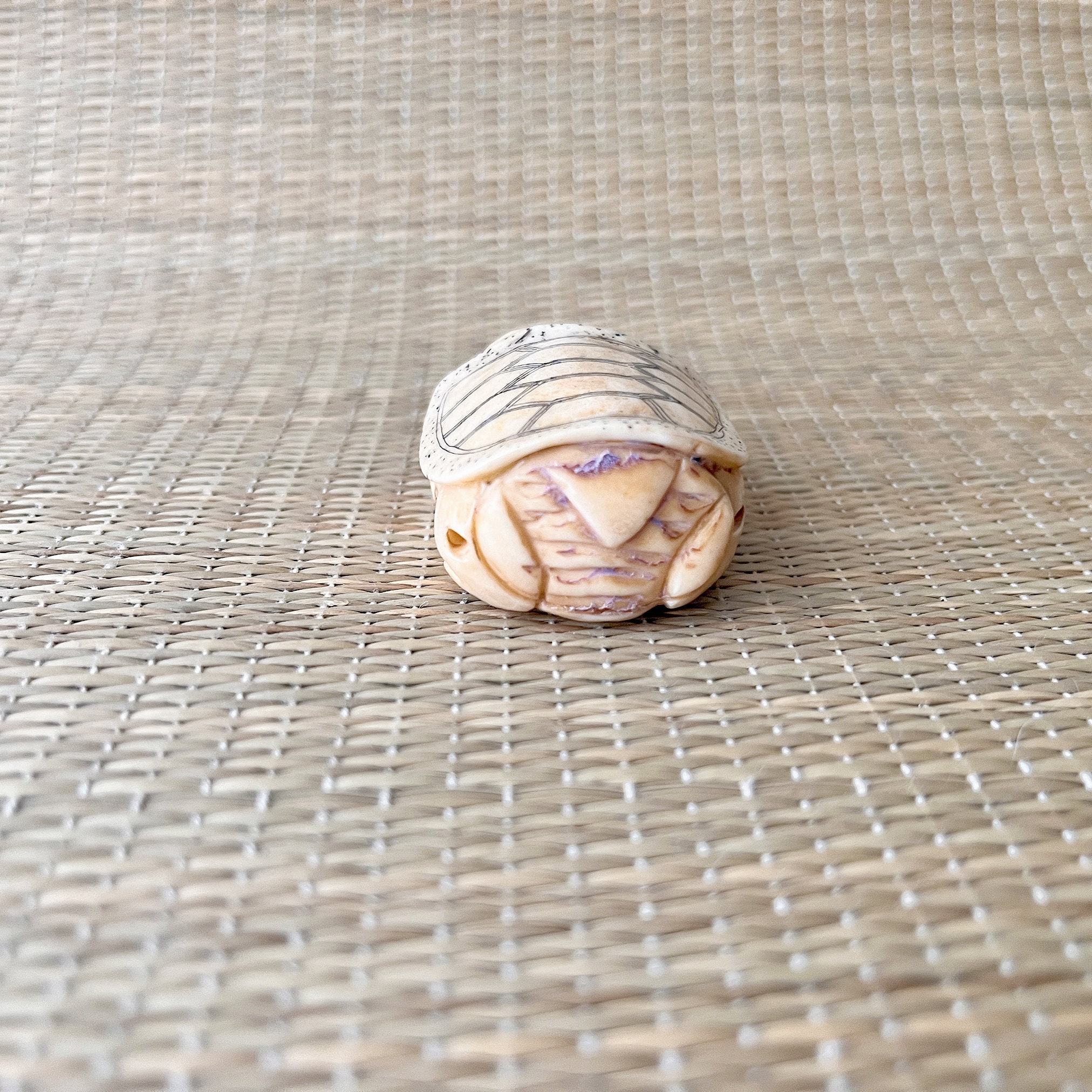 Vintage Bone Inro Box Japanese Turtle Inro Pendant Hand Carved Inro ...