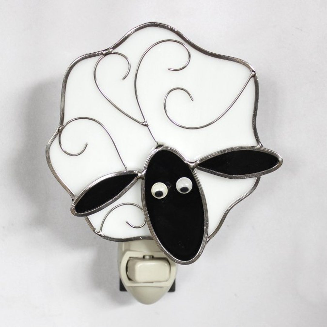 Stained Glass Sheep Nightlight - Etsy