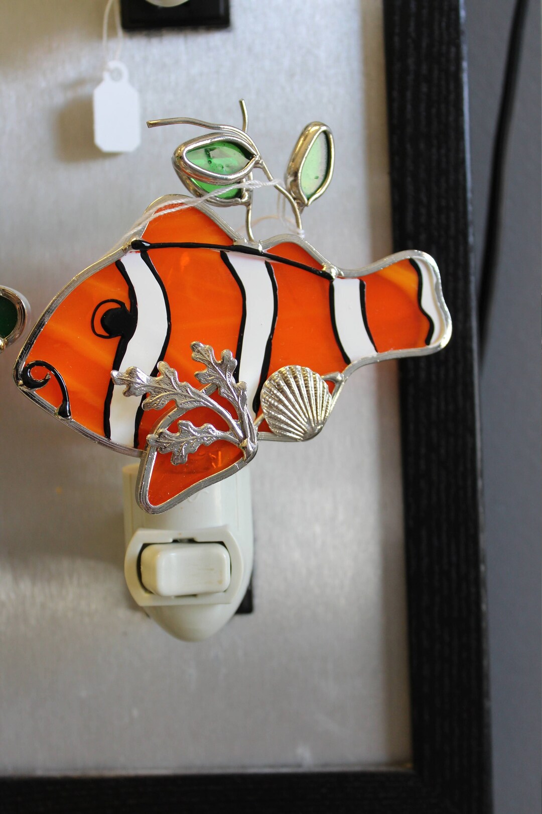 Stained Glass Orange Clownfish Nightlight // Underwater Fish // Nemo ...