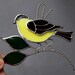 Stained Glass American Gold Finch Suncatcher. Bird Lover Gift. Gift for ...