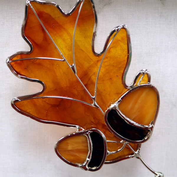 Stained Glass Leaf - Etsy