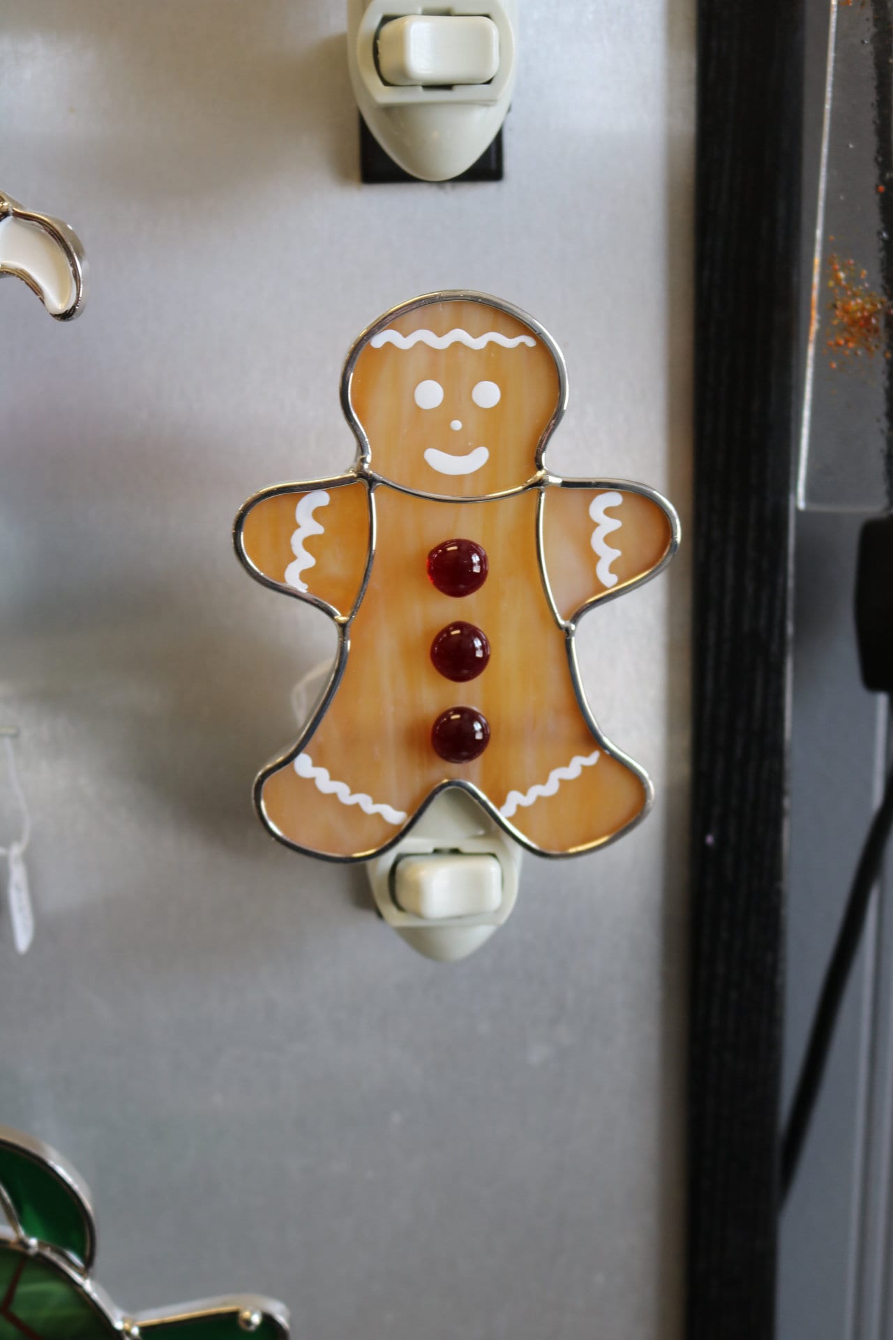 Cookie Cutie Night Lights. Ginger Boy or Ginger Girl Stained Glass. - Etsy