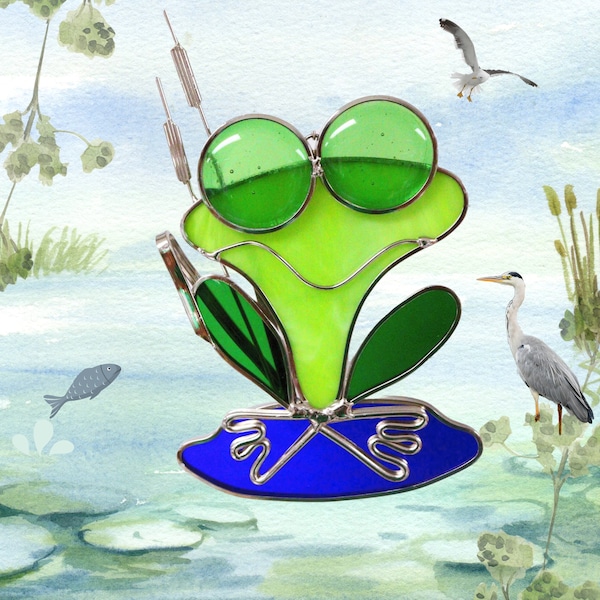 Stained Glass Frog - Etsy