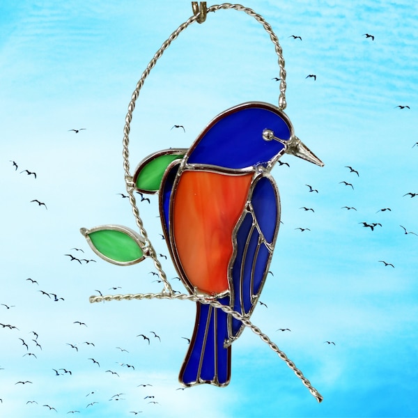 Stained Glass Bird - Etsy