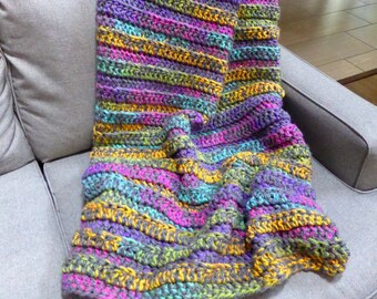 Multi color blanket | Etsy