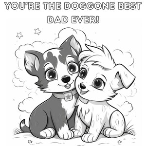 Father's Day Printable Coloring Card, Printable Father's Day Gift ...