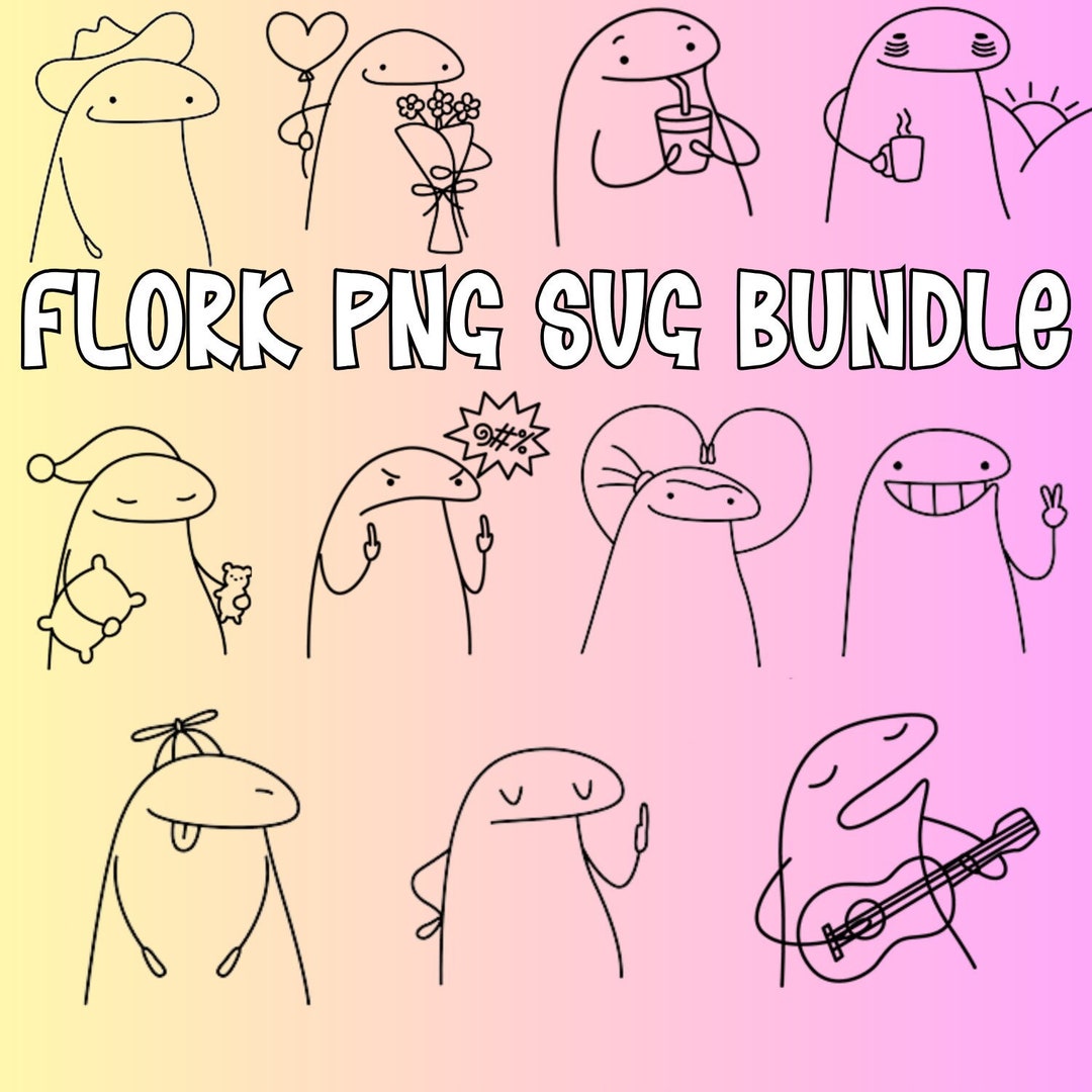 Flork Meme PNG SVG Pacote Flork de Vacas - Etsy Portugal