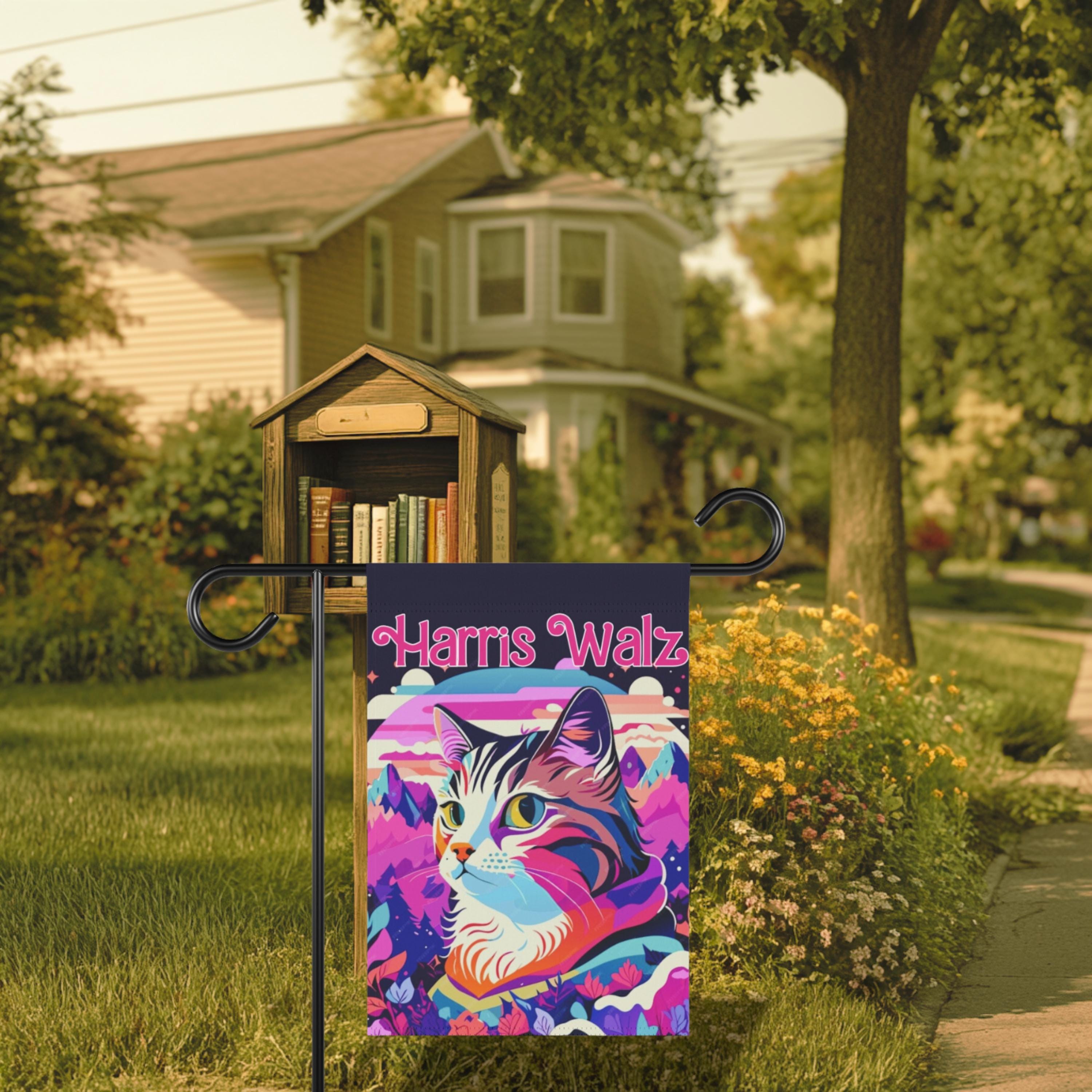 Kamala Harris Yard Sign Cat, Kamala Flag, Kamala Walz Sign Cat Lady - Etsy