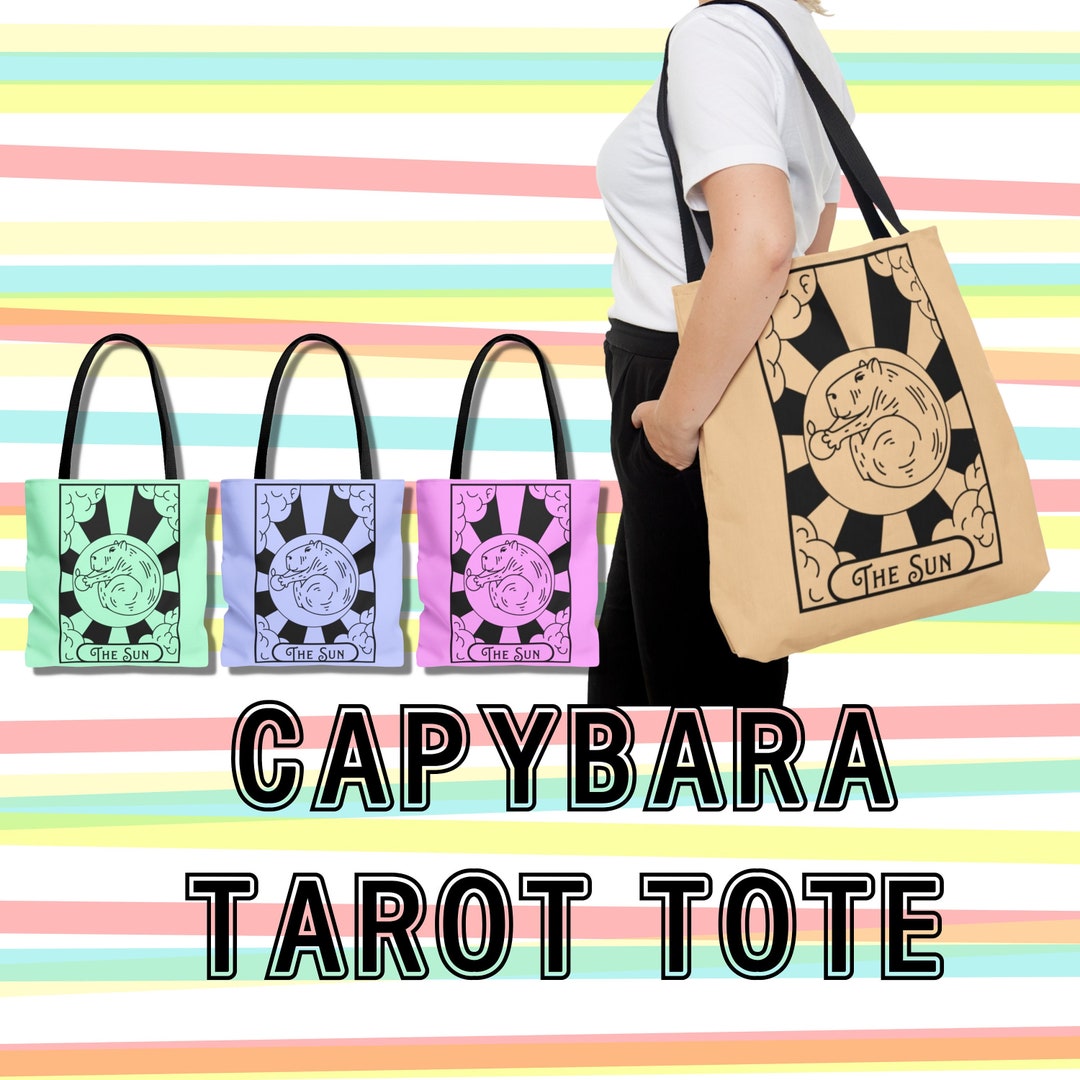 Capybara Gift Capybara Tote Tarot Card Tote Bag Capybara - Etsy