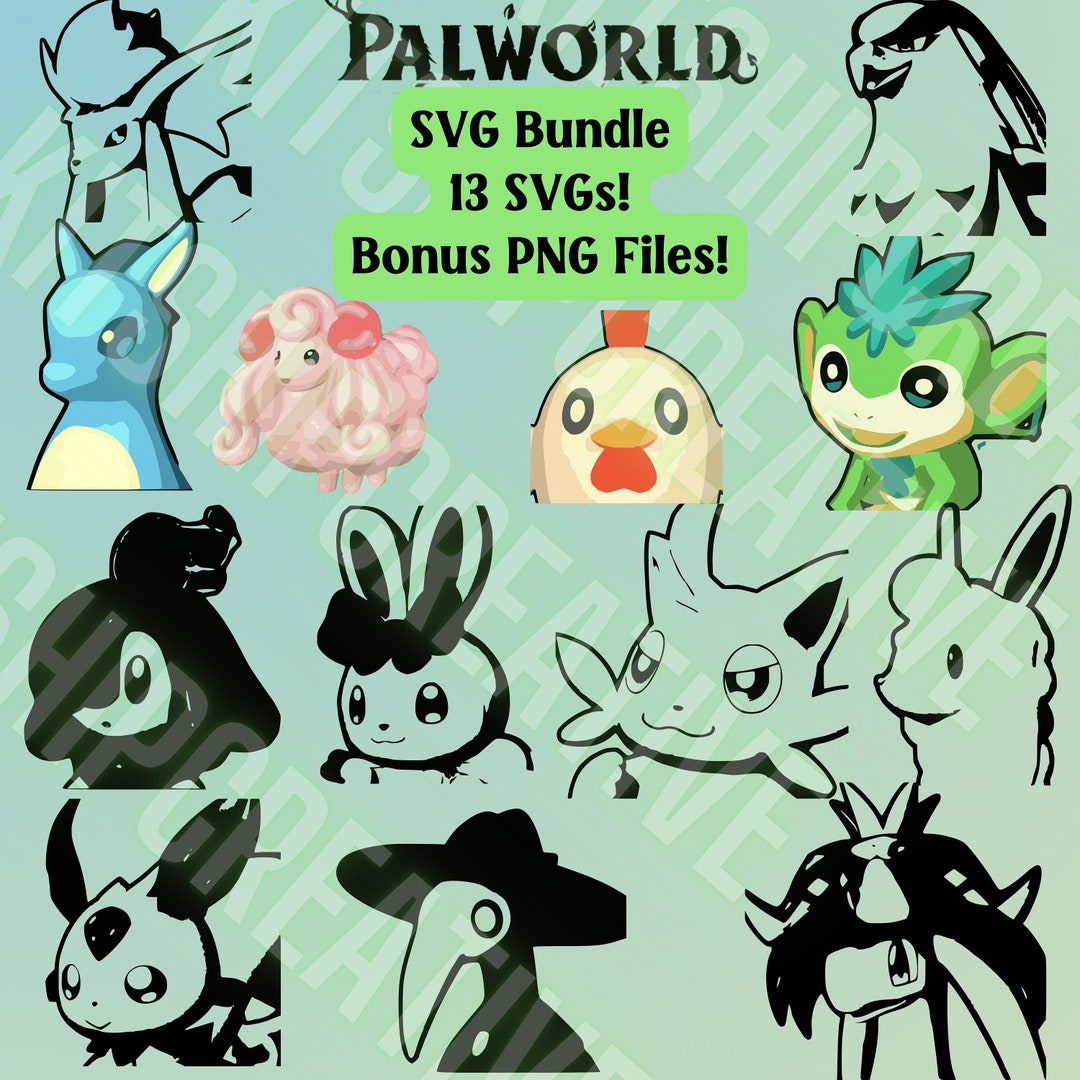 Palworld SVG PNG - Etsy