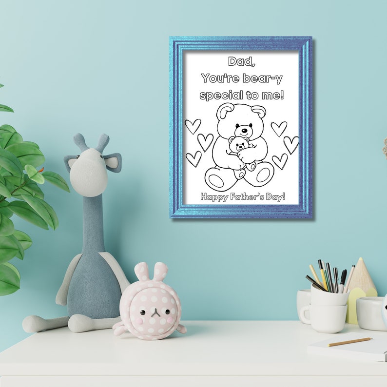 Father's Day Coloring Page, Printable, Instant Download, Instant ...