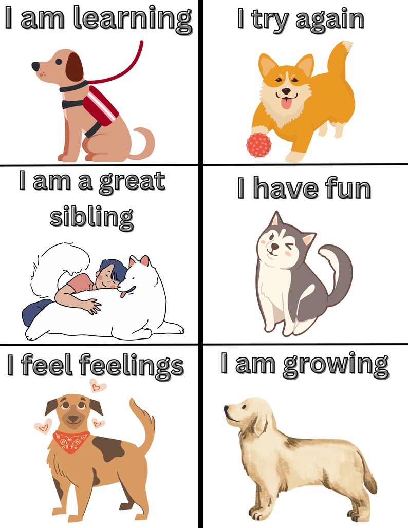 Printable Affirmation Cards for Kids, Motivational Cards, Positivity ...