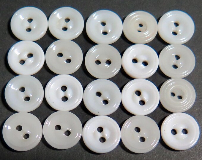 Antique White China Buttons- Group of 20 - Etsy