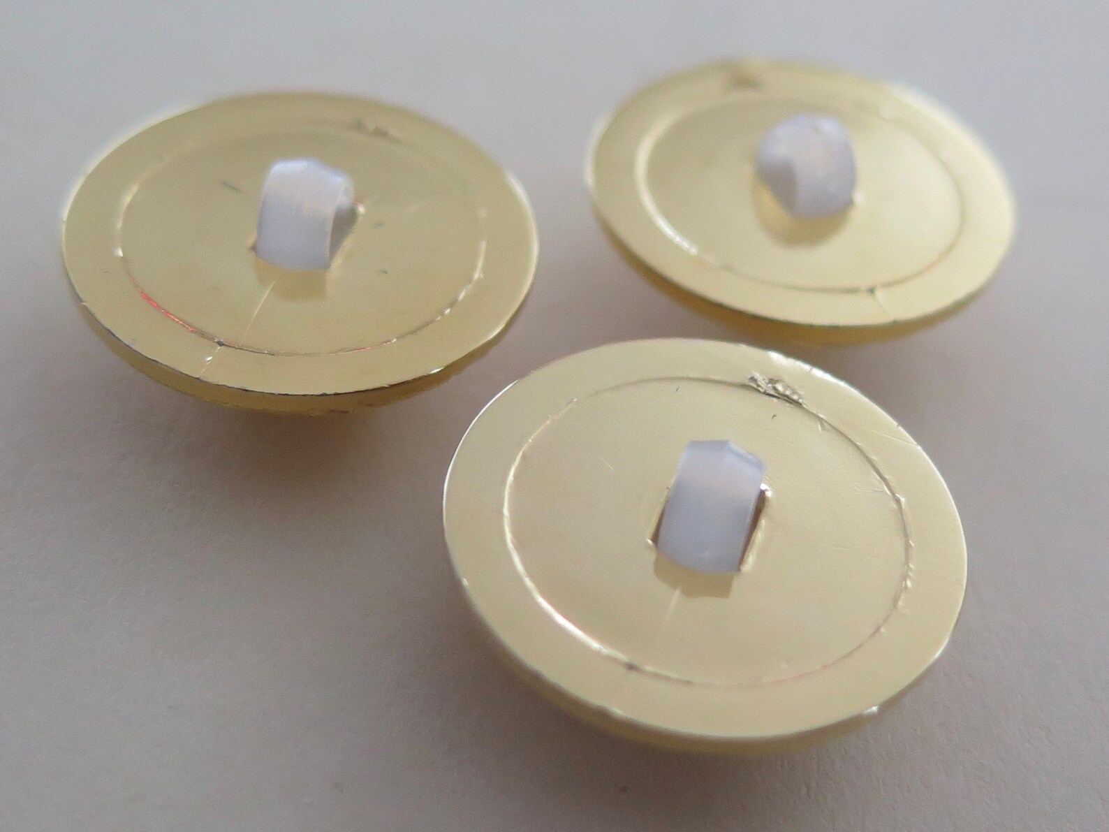 3 Snap Together Buttons Imitation Pearl & Pretty Borders - Etsy