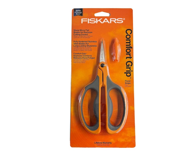 Fiskars Model 9638 Floral Snips Sharp Micro-tip Fully Hardened ...