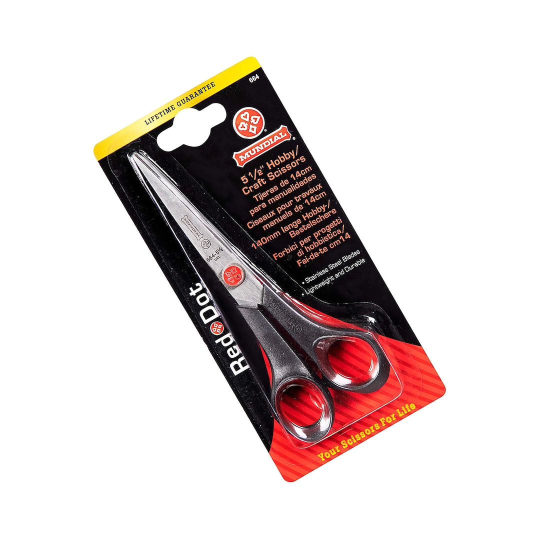 Mundial BP664 Red Dot Hobby Craft Scissors - 5 1/2" - Etsy